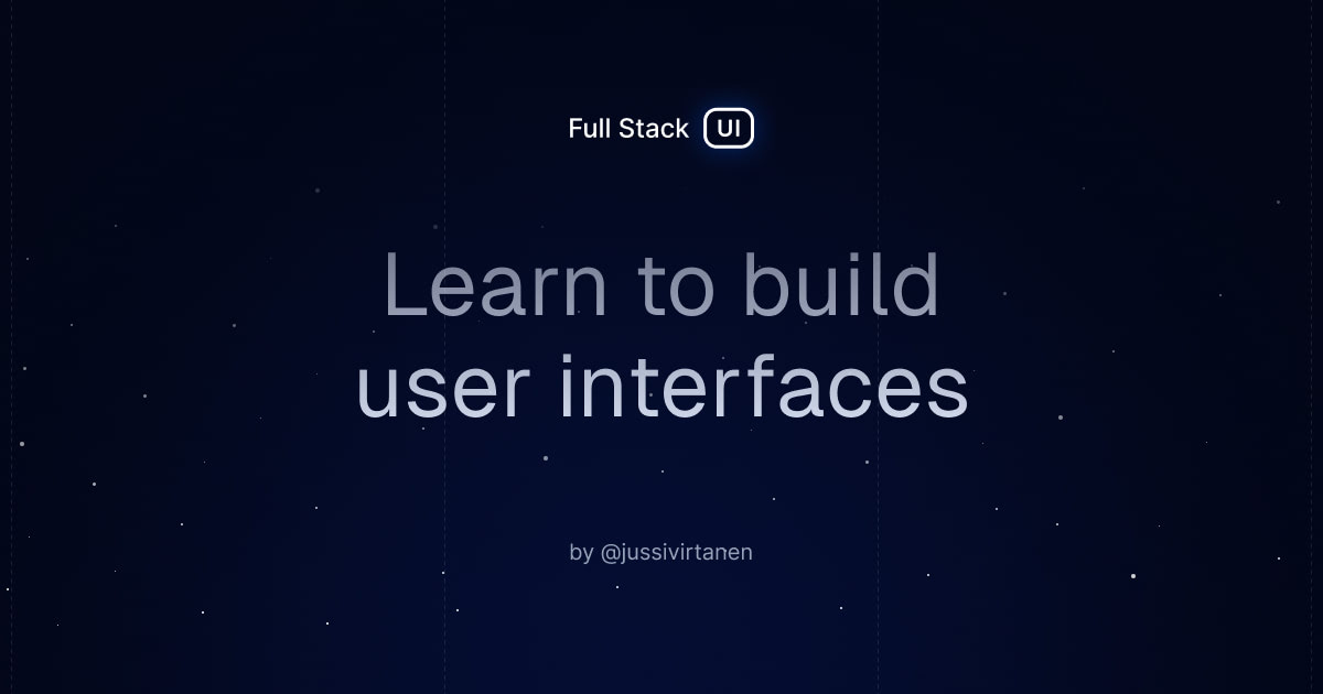 Full Stack UI